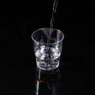 China 180ml Disposable PS Plastic Cups 500pcs Transparent for Hot Cold Drinks for sale