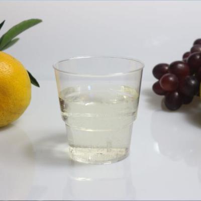 China Customized 180ML Transparent Disposable PS Plastic Cups for Hot/Cold Drinks and Wine for sale