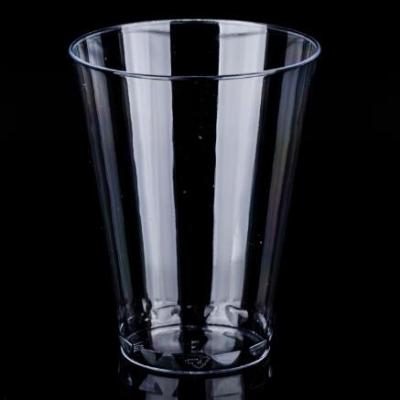 China 210ml Customized Round PS Clear Wine Cups FDA SGS Certified for Juice Water for sale