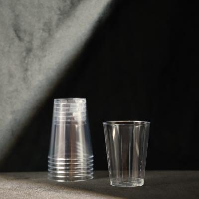 China 11.5g 8oz Disposable PS Plastic Cups 240ml Transparent Cold Drink Cups for Party Cafe for sale