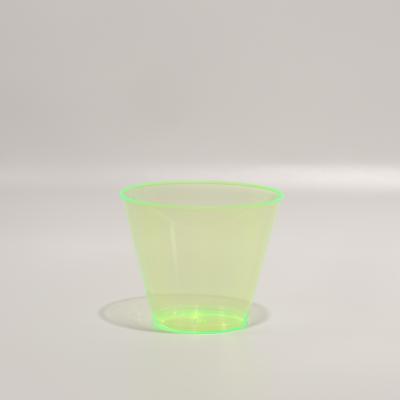 China Customized Clear Round PS Plastic Cups 270ml 86x52x74mm Disposable Hot Drink Cups for sale