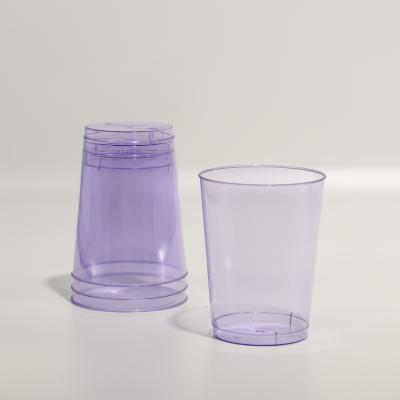 China FDA Approved 300ML Disposable PS Plastic Cups with Custom Logo Printing for Hot and Cold Beverages for sale