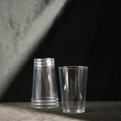 China 360ml 15.5g Disposable PS Plastic Cups for Cold and Hot Beverages Custom Logo for sale
