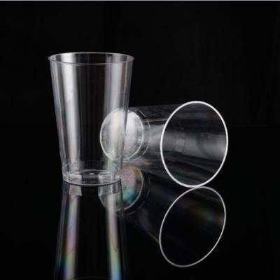 China 12OZ PS Plastic Cups 500pcs Disposable Cold Drink Cups Custom Logo FDA SGS Certified for sale