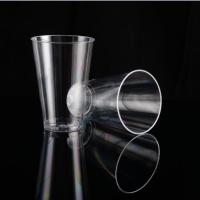 China 14OZ Food Grade Disposable PS Plastic Cups for Hot & Cold Beverages - 83x50x122mm, 500pcs/Carton for sale