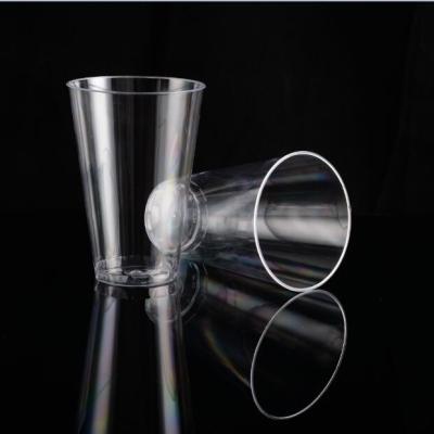 China 14OZ Food Grade Disposable PS Plastic Cups for Hot & Cold Beverages - 83x50x122mm, 500pcs/Carton for sale