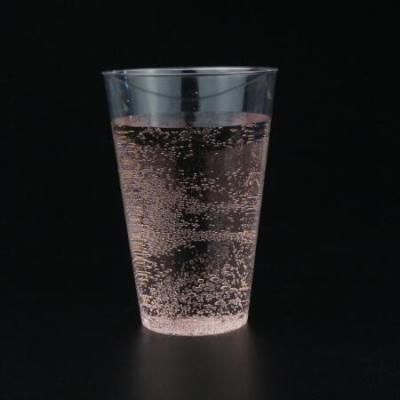 China 420ML PS Plastic Cups with Custom Logo Printing for Juice and Hot Drinks - 19g Weight, 83×50×122mm Size for sale