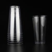 China Disposable Transparent Round Food Grade Plastic Cups - 500pcs Pack, 13kg Weight, FDA & SGS Certified for sale