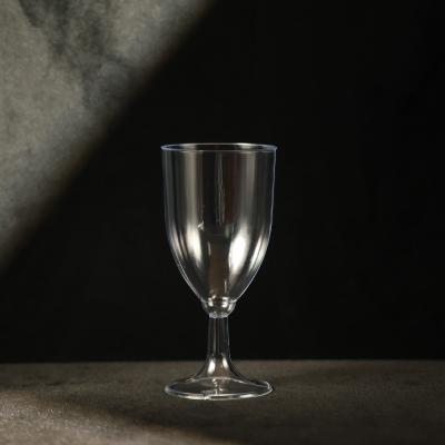China 7OZ Disposable PS Plastic Goblet Cups 200ml Cold Drink FDA SGS Certified for sale