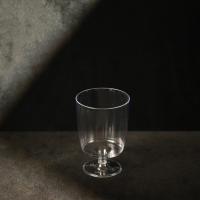 China Disposable PS Plastic Cups 210ML Transparent Wine Goblets FDA Certified for Cold Beverages for sale