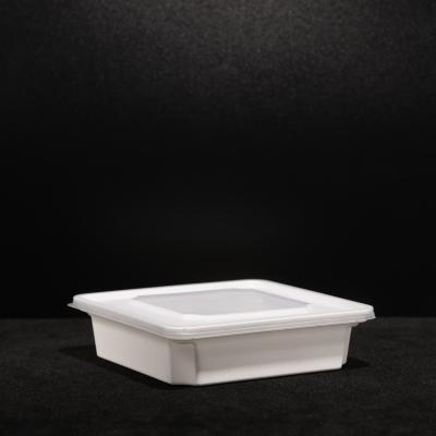 China Disposable PP Lunch Box 500ml Snap On Lid Stackable BPA Free Food Container for sale