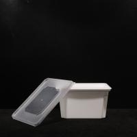 China Leak Proof Custom Printed Food Grade Disposable Lunch Box 1000ml 136x111x76mm for sale
