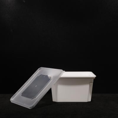 China Leak Proof Custom Printed Food Grade Disposable Lunch Box 1000ml 136x111x76mm for sale