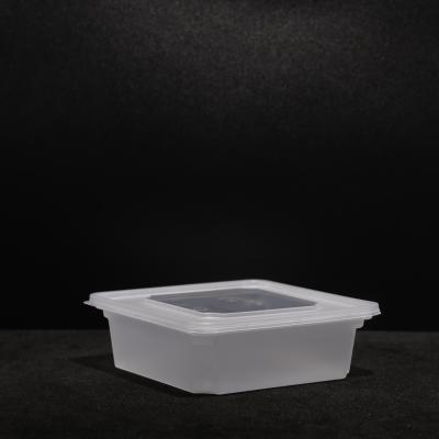China PP Disposable Lunch Box 620ml Hot and Cold Food Takeaway Container Stackable Leak Proof for sale