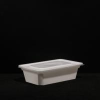 China Customized PP Lunch Box 185x118x55mm Stackable Disposable Sandwich Box 300pcs for sale