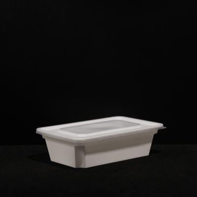 China Customized PP Lunch Box 185x118x55mm Stackable Disposable Sandwich Box 300pcs for sale