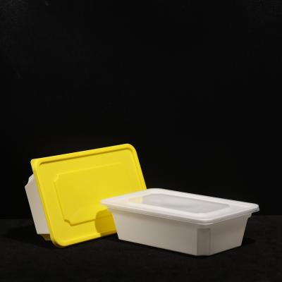 China 750ml Disposable PP Lunch Box Stackable 185x118x55mm Custom Color Printing for sale