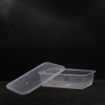 China LP650ml PP Lunch Box 170×120×55mm Disposable Food Container - 28.5g Lightweight Stackable Design for sale