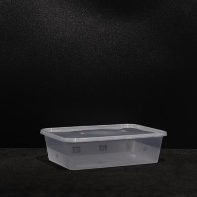 China 650ml PP Lunch Box 170x120x55mm Food Grade BPA Free Takeaway Container for sale