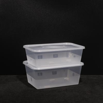China 650ml PP Lunch Box with Snap-On Lid - 170×120×55mm Food Container for Custom Printing and Microwave Use for sale