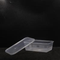 China 750ml Rectangular Disposable PP Plastic Sandwich Lunch Box BPA Free Microwave Safe for sale