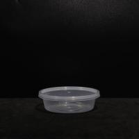 China Customized Color 220ml PP Round Lunch Box with Snap On Lid Stackable for sale