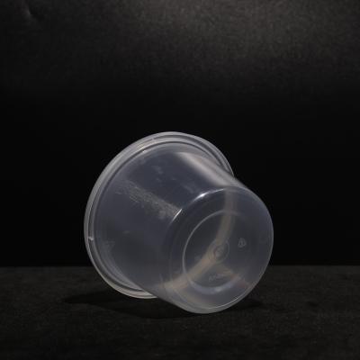 China 280ml PP Round Takeaway Food Lunch Box Leak Proof BPA Free 115x45mm for sale