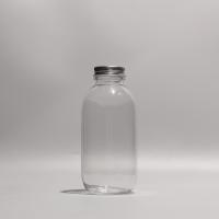 China 300ml Clear PET Plastic Juice Bottle with Aluminum Screw Cap - BPA-Free Food Grade Container for sale