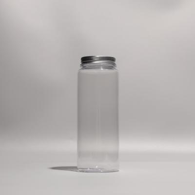 China Round PET Plastic Bottles 100ml-1000ml BPA Free with Aluminum Caps for Juice and Beverage Packaging for sale