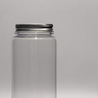 China 500ml Clear Plastic PET Bottle with Aluminum Cap for Juice and Beverage Storage - Custom Logo Available for sale