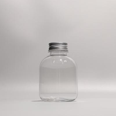 China Customized 350ml Round PET Plastic Bottle with Aluminum Cap BPA Free Food Grade for sale