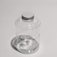 China Transparent PET Plastic Bottle Food Grade 100ml-1000ml with Screw On Aluminum Cap for sale