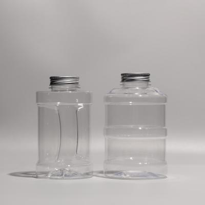 China Disposable Clear PET Plastic Bottle 500ml with Aluminum Cap for Cold Juice Storage for sale