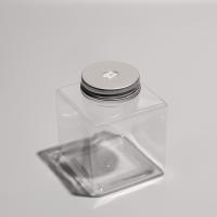 China Customized PET 500ml Square Plastic Bottles for Cold Beverages with Screw Cap for sale