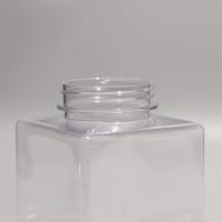 China BPA Free 500ml PET Square Plastic Bottle for Beverage Coffee with Aluminum Cap for sale