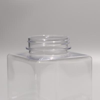 China BPA Free 500ml PET Square Plastic Bottle for Beverage Coffee with Aluminum Cap for sale