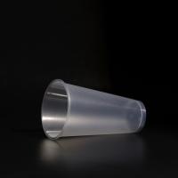 China 17 OZ Clear Plastic Disposable PP Cups with Lid for Beverages and Boba Tea 500pcs for sale