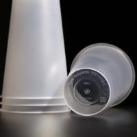 China PP Disposable Plastic Cold Beverage Cups 500pcs with Flat Dome Lids 90x145mm BPA Free for sale