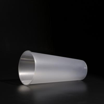 China 700ml Disposable Plastic PP Cup with Lid Custom Logo for Cold Beverages 500pcs for sale