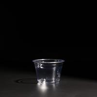 China 5.5oz Clear Plastic PET Cups with Lids and Straws - 78×55×50mm Disposable Cold Drink Containers for sale