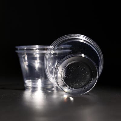 China Custom Printed Logo PET Plastic Cups 5.5oz 6g for Cold Coffee and Beverages for sale
