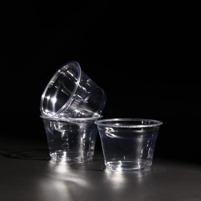 China 5.5oz Stackable PET Plastic Cups with Custom Logo - 6g Lightweight BPA-Free Food Grade Beverage Containers for sale