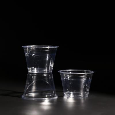 China 5.5oz Capacity Food Grade PET Plastic Cups with Custom Printing - 78×55×50mm Size, ISO9001/FDA/SGS Certified for sale
