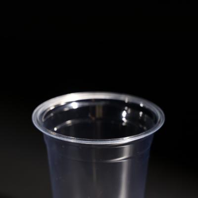China 300ml PET Plastic Stackable Juice Cup 89x52x88mm Custom Logo Disposable for sale