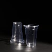 China Customized 10oz Eco Friendly Plastic PET Cups with Logo for sale
