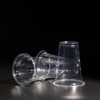China Custom Printed PET Plastic Cups 10oz 89×52×88mm for Boba Tea and Cold Beverages - BPA-Free Disposable Drinkware for sale