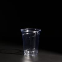 China OEM Disposable Stackable PET Plastic Cups 12oz 350ML with Lid BPA Free for sale