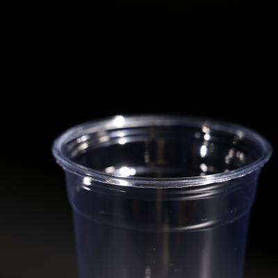 China PET 12oz Plastic Cup With Dome/Flat Lid For Cold Beverage,Cold Coffee for sale