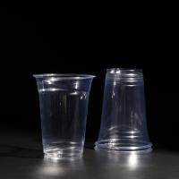 China Customizable 14oz Clear PET Plastic Disposable Cup with Lid for Boba Tea - 10g Weight, Stackable Design for sale