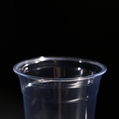 China 14oz PET Plastic Cups 89x56x115mm Disposable Cold Beverage Cups for Coffee Boba Tea for sale